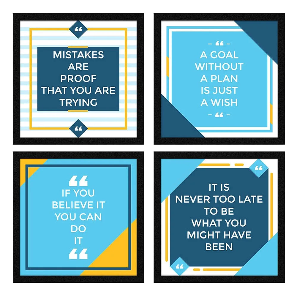 ArtX Paper Motivational Quotes AXJ00143-MOT You Can Do It Wall Art Pai ...